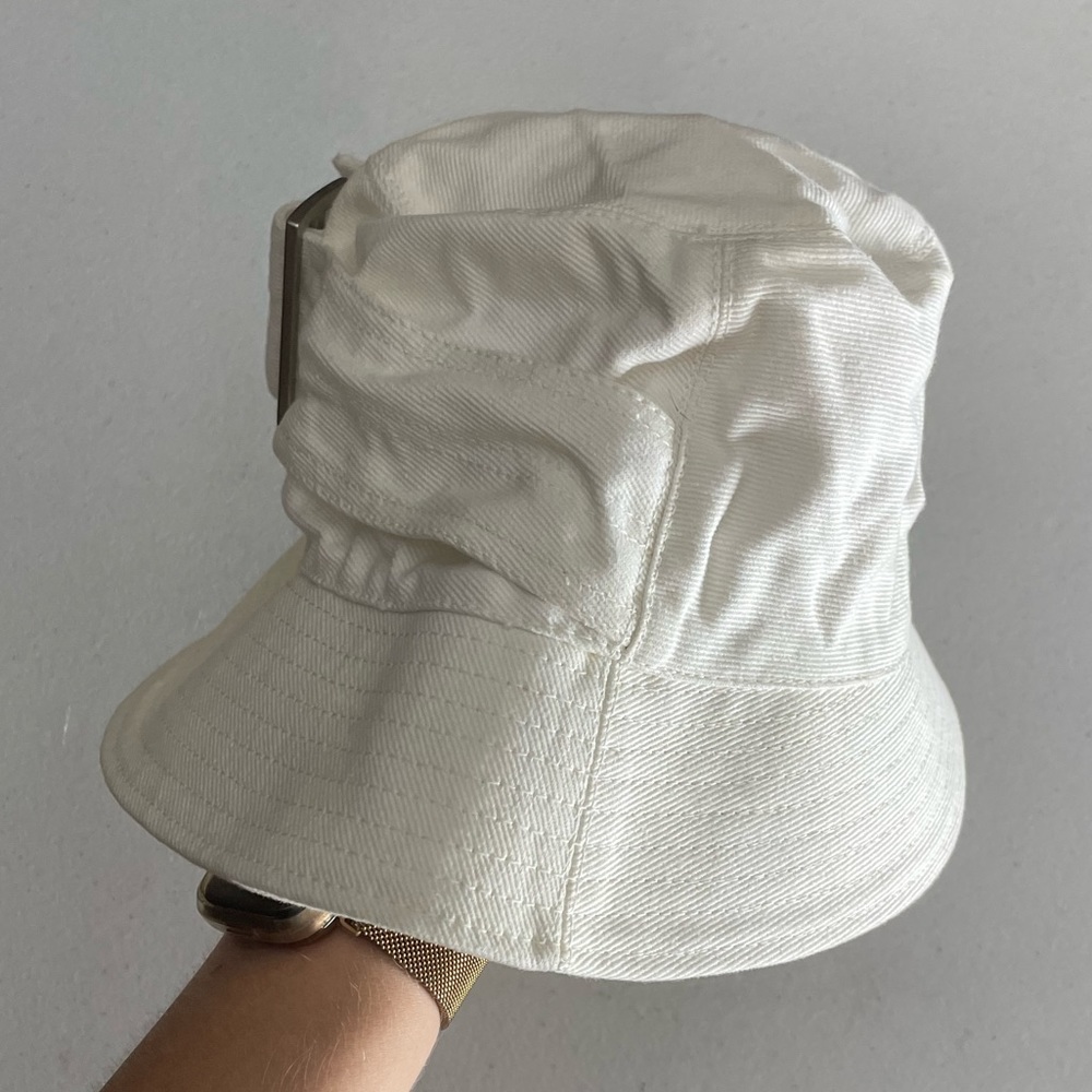 Vintage Peruvian Connection Bucket Hat Buckle White R… - Gem